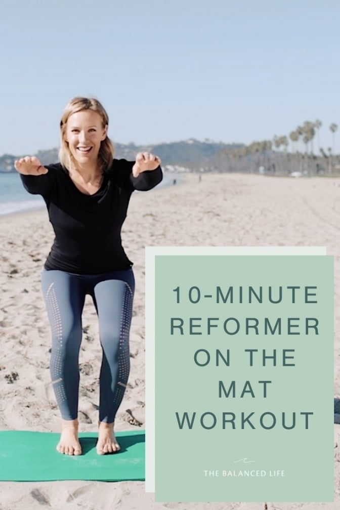 10-Minute Reformer on the Mat Workout - Lindywell