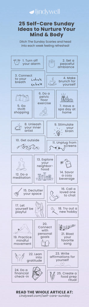 25 Self-Care Sunday Ideas to Nurture Your Mind and Body - Lindywell